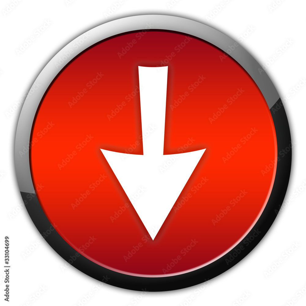 Pfeil nach unten Symbol Stock-Illustration | Adobe Stock