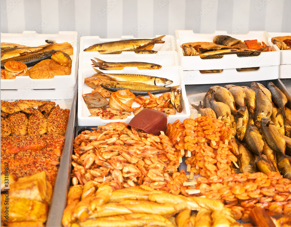 Fischmarkt, Fischverkauf, Marktstand, Fischtag Stock-Foto | Adobe Stock