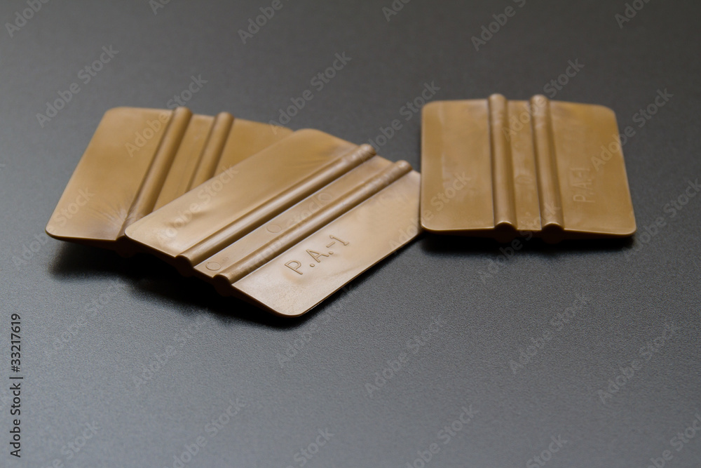 Rakel aus der Werbetechnik Stock-Foto | Adobe Stock