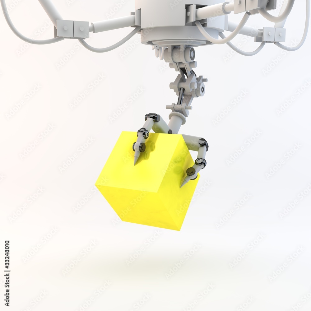 hydraulischer Greifarm Stock Illustration | Adobe Stock