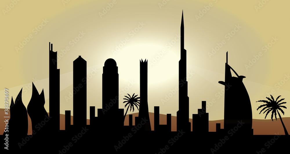 Poster Dubia skyline – Wall Art | UkPosters