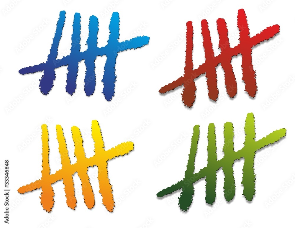 Strich 1 Stock-Vektorgrafik | Adobe Stock