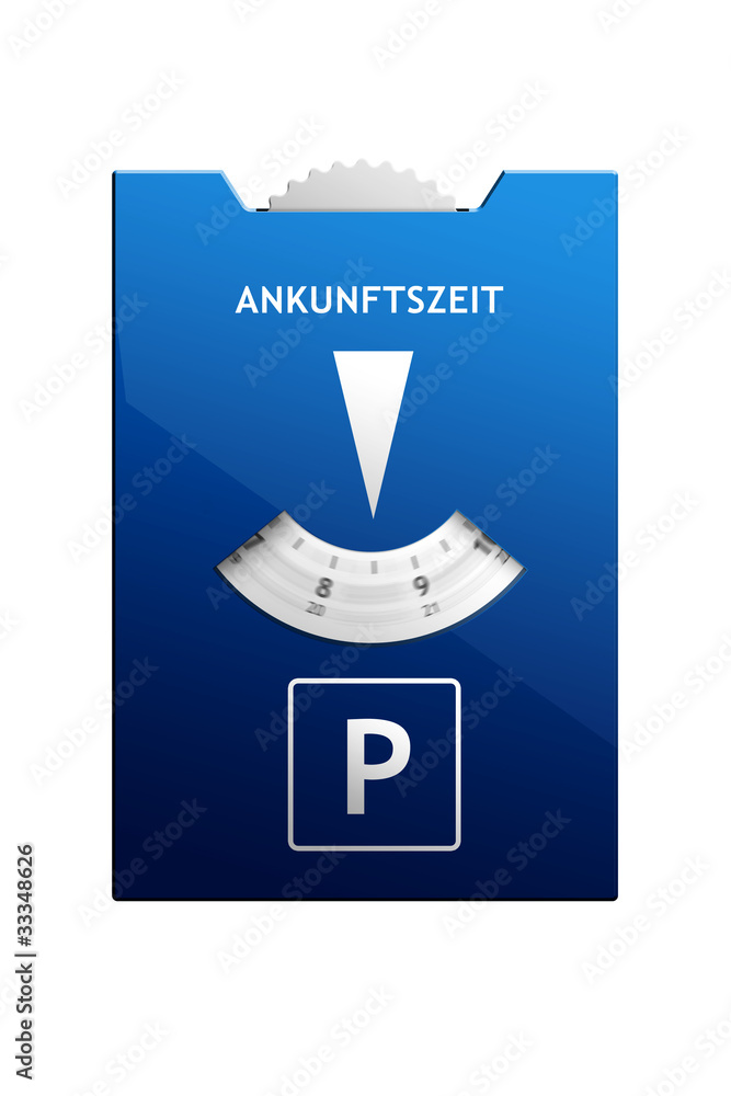 Drehende Parkscheibe Stock-Illustration | Adobe Stock