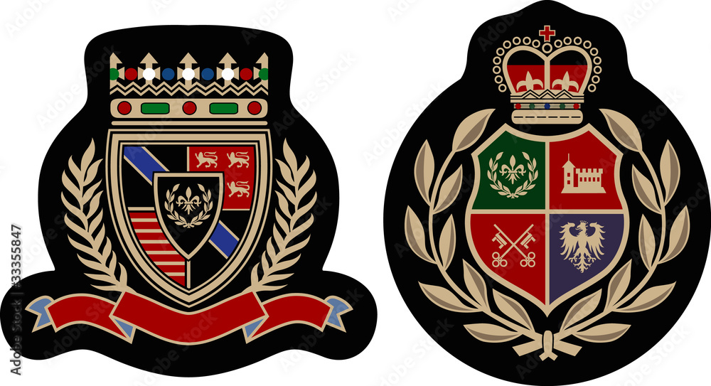 fashion royal badge set Stock Vector | Adobe Stock