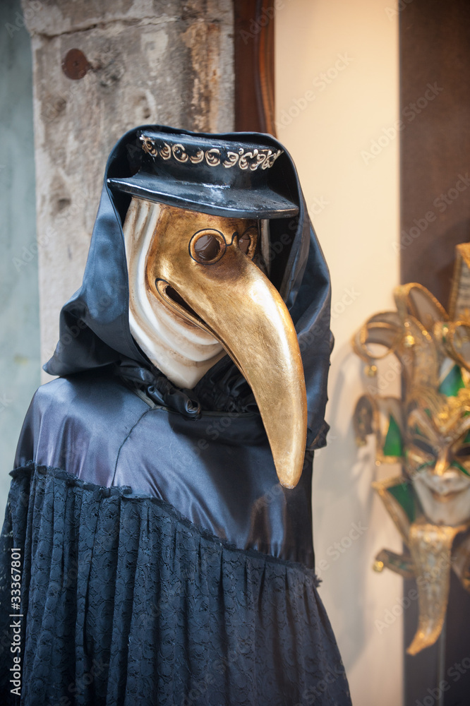 Beak doctor venetian mask Stock Photo | Adobe Stock