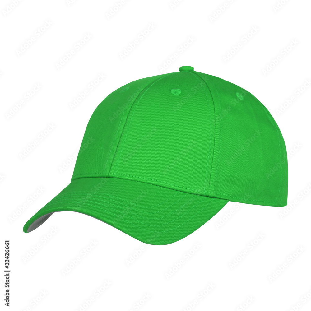 green cap with clipping path Stock Photo | Adobe Stock