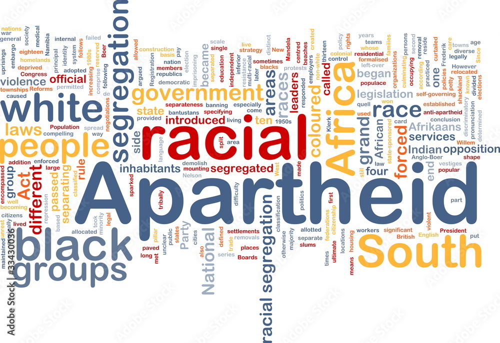 Apartheid background concept Stock Illustration | Adobe Stock