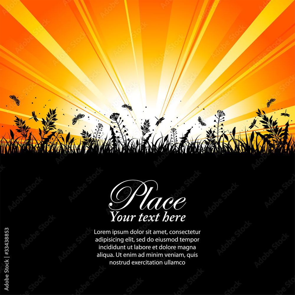 Nature background Stock Vector | Adobe Stock