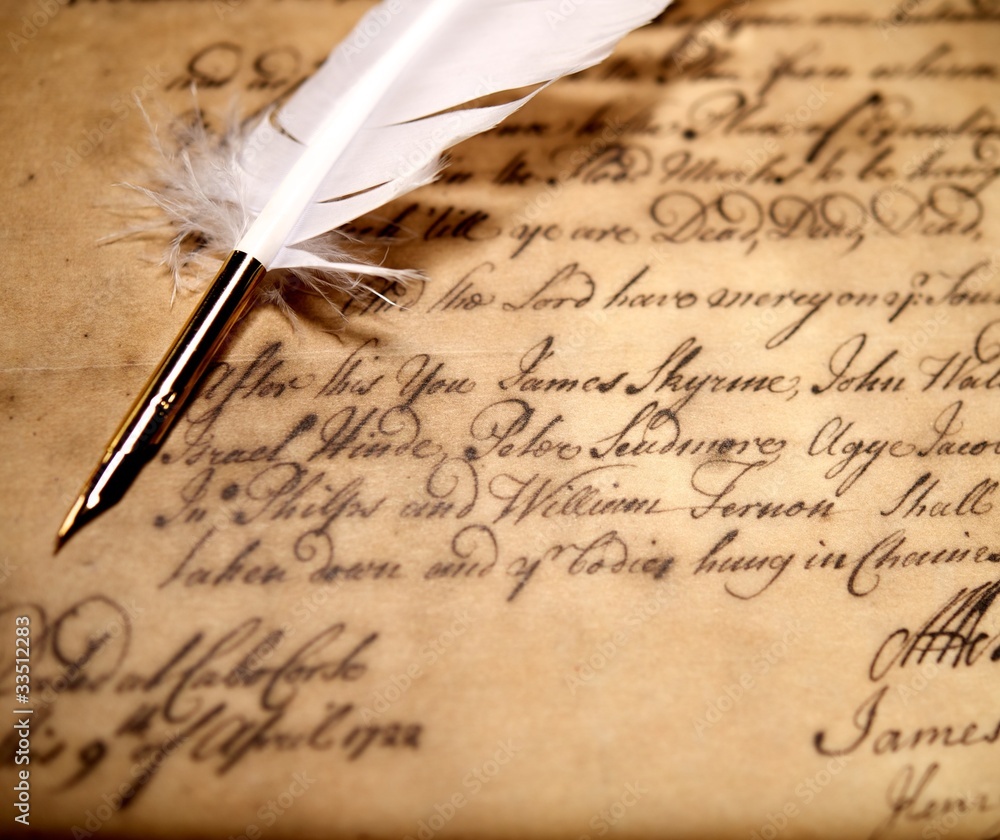 Vintage letter concept Stock Photo | Adobe Stock