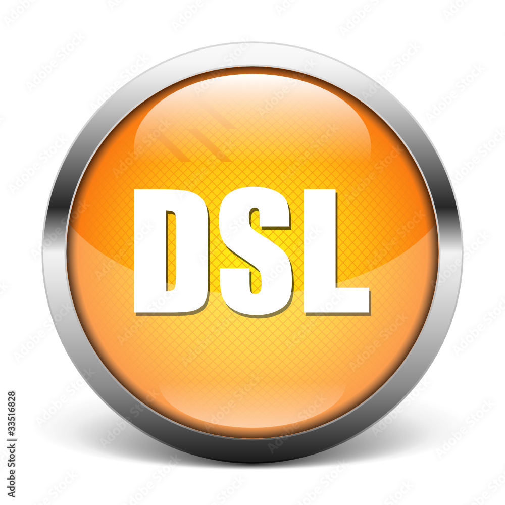 Vecteur Stock orange DSL icon | Adobe Stock