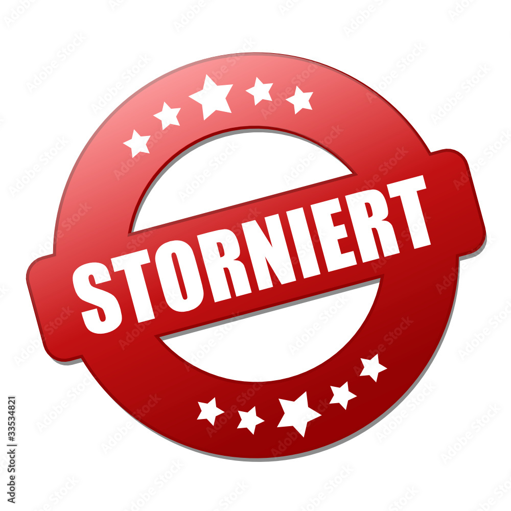 STORNIERT Stock-Vektorgrafik | Adobe Stock