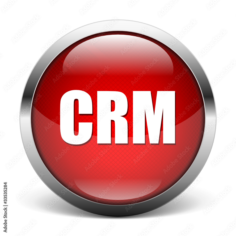 red CRM icon Stock-Vektorgrafik | Adobe Stock