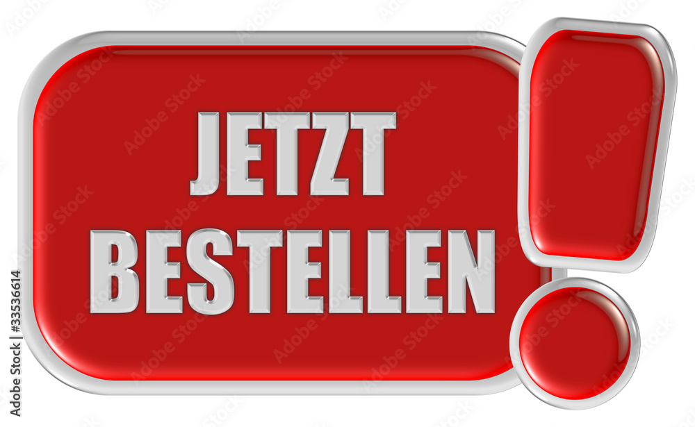 !-Schild rot JETZT BESTELLEN Stock Illustration | Adobe Stock