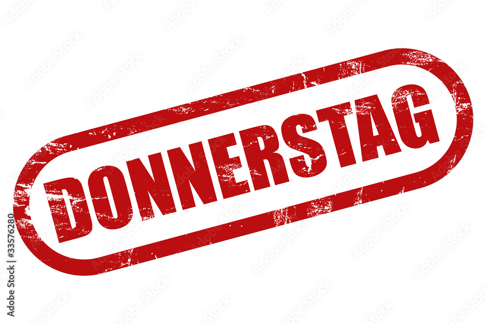 Grunge Stempel rot DONNERSTAG Stock-Illustration | Adobe Stock