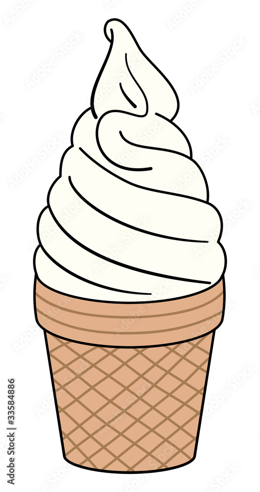 Softeis Stock-Illustration | Adobe Stock