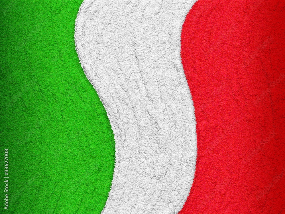 Italia Tricolore Rilievo 150° anniversario-Italy Flag Stock ...