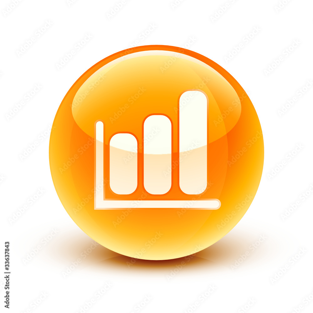 icône graphique histogramme / graph icon Stock Vector | Adobe Stock