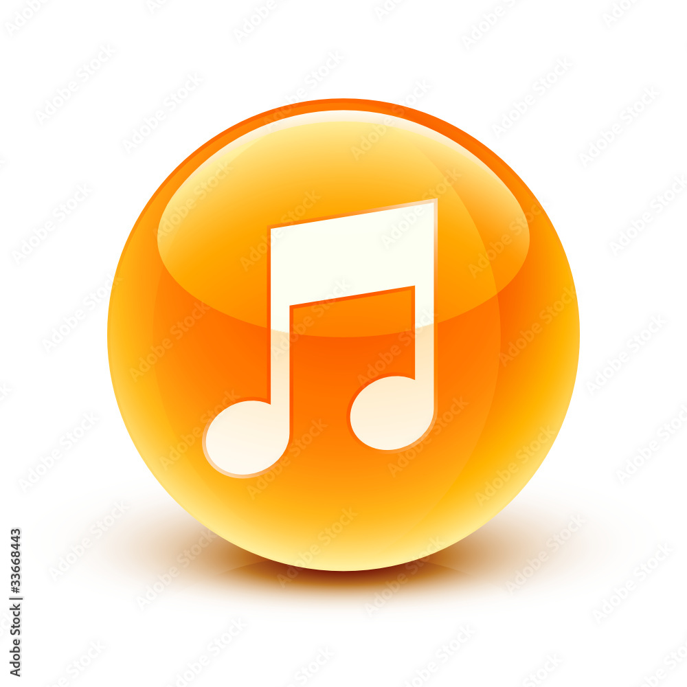 icône musique / music icon Stock Vector | Adobe Stock