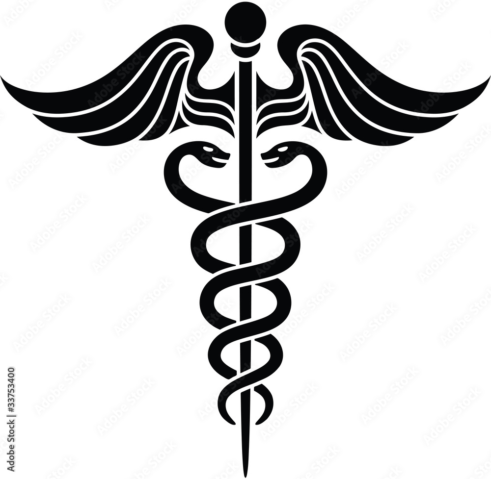 Caduceus symbol Stock Vector | Adobe Stock