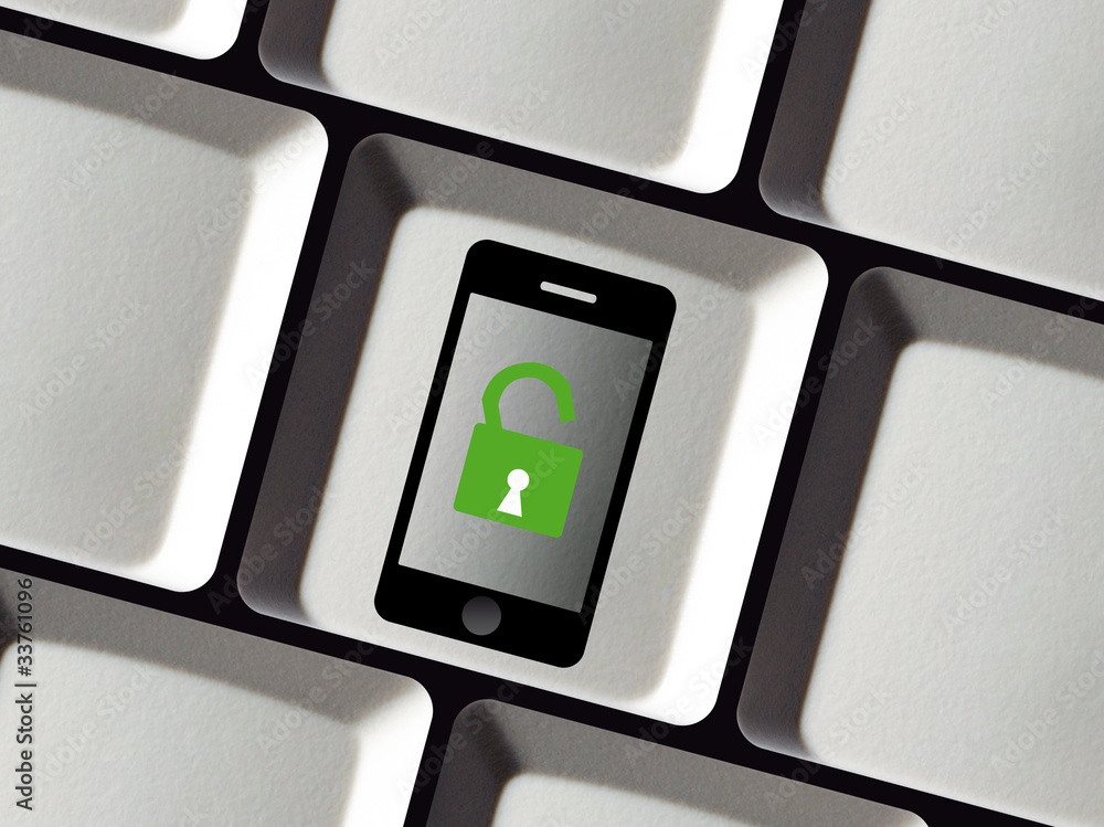 Smartphone freischalten - Unlock Stock-Illustration | Adobe Stock