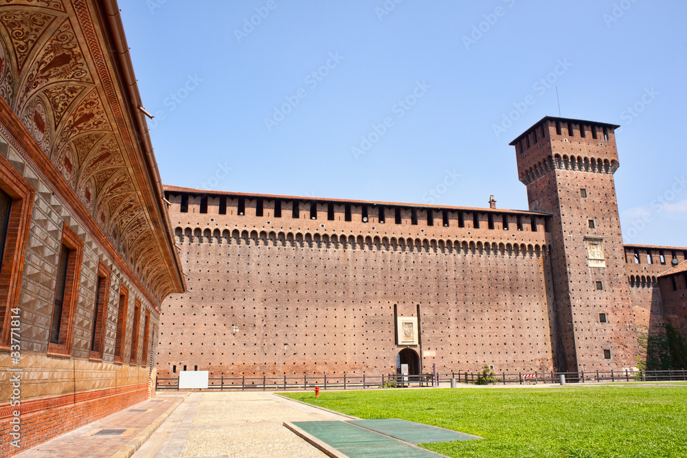 Castello sforzesco, Milano Stock Photo | Adobe Stock