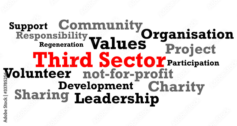 Third Sector Word Map Stock Vector | Adobe Stock