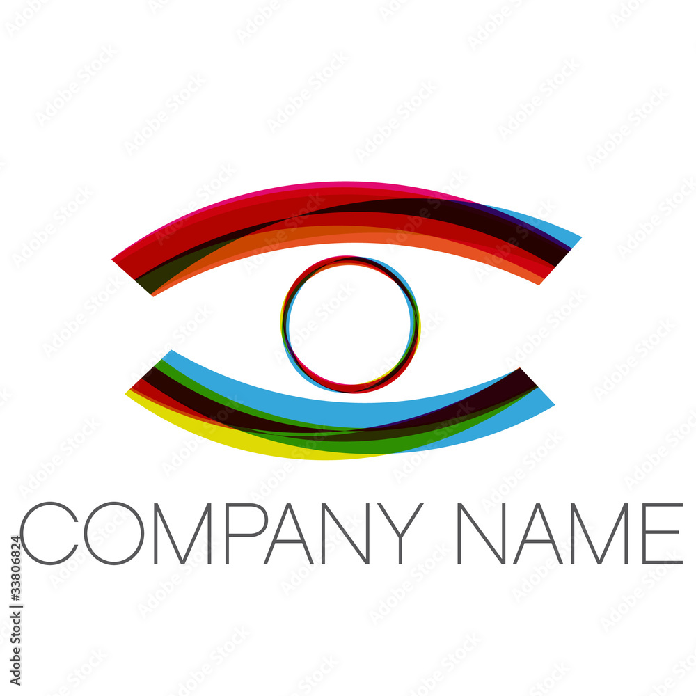 logo design, oeil Stock Vector | Adobe Stock