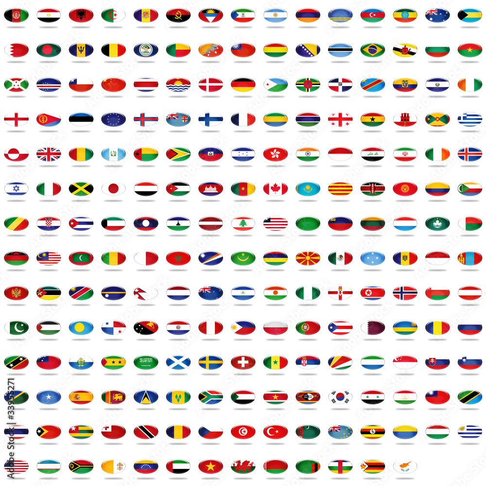 World Flag Mix Stock Illustration | Adobe Stock
