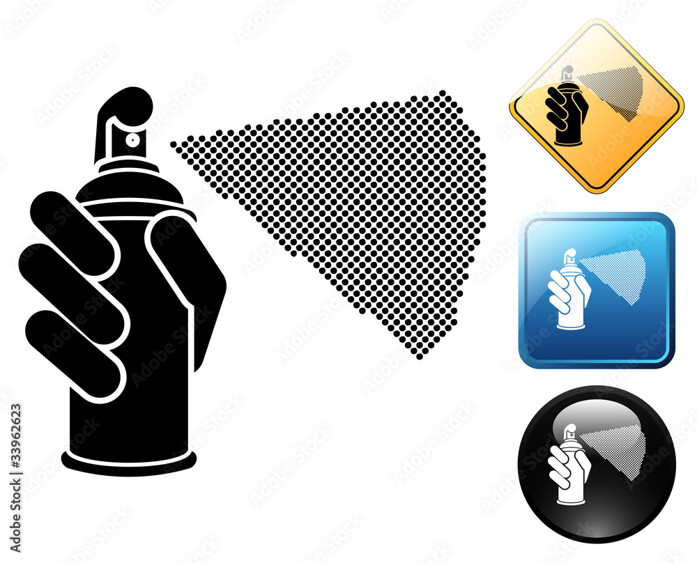 Graffiti pictogram and signs Stock Vector | Adobe Stock