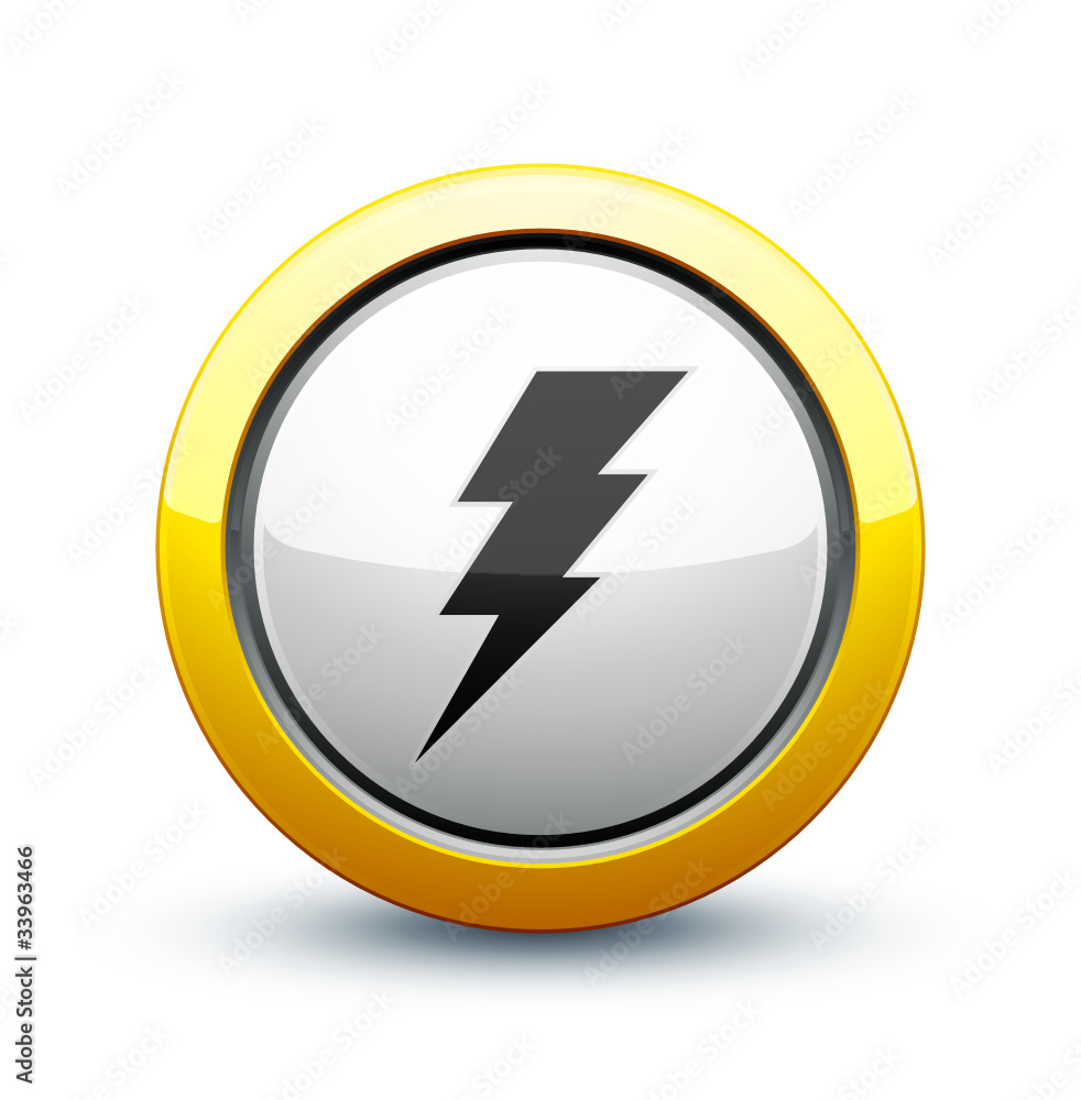 Vecteur Stock icône éclair électricité | Adobe Stock