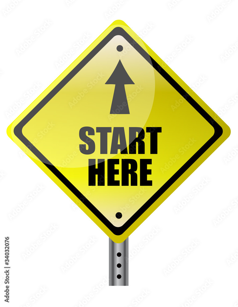 Start Here Arrow
