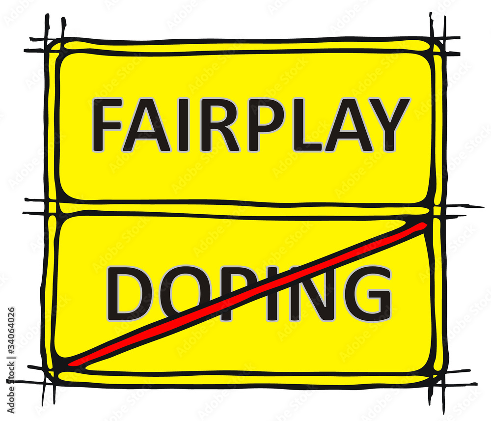 Fairplay, No Doping Stock Photo | Adobe Stock
