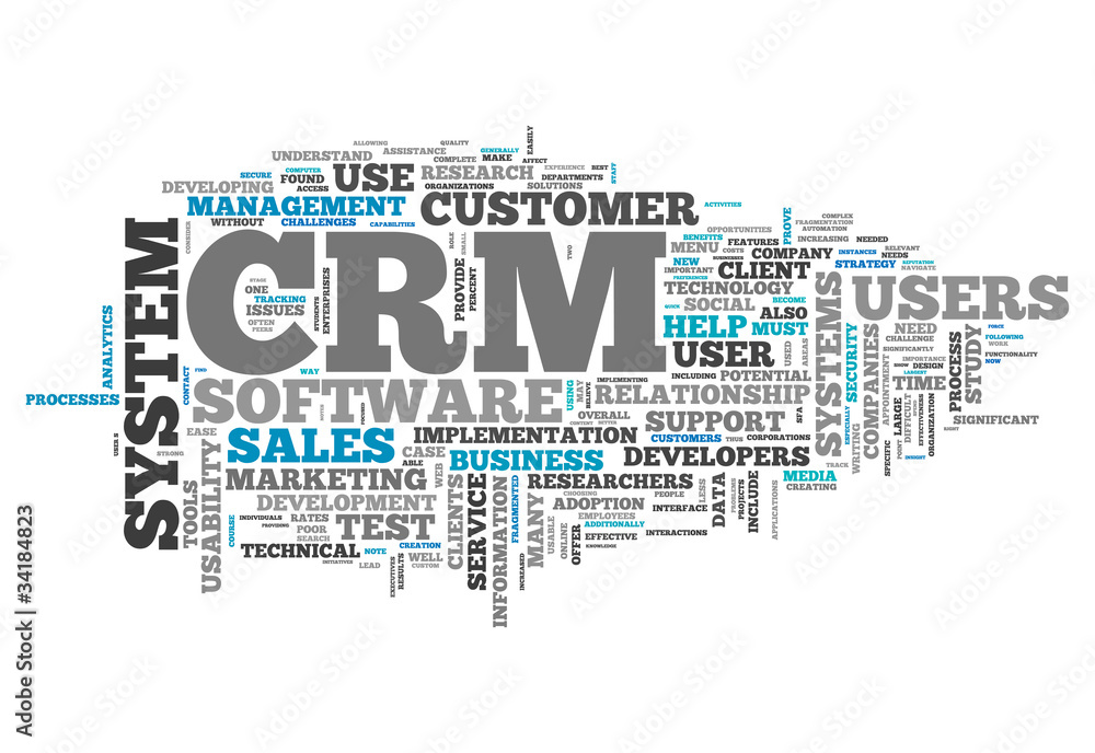 Word Cloud "CRM - Customer Relationship Management" Stock Illustration ...