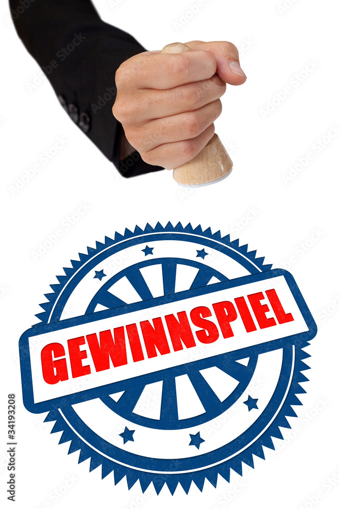 Stempel Gewinnspiel Stock-Foto | Adobe Stock