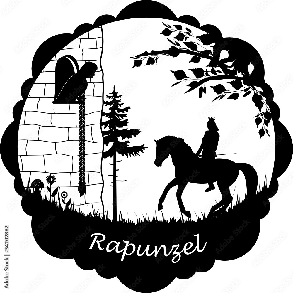 Rapunzel Stock Vector | Adobe Stock