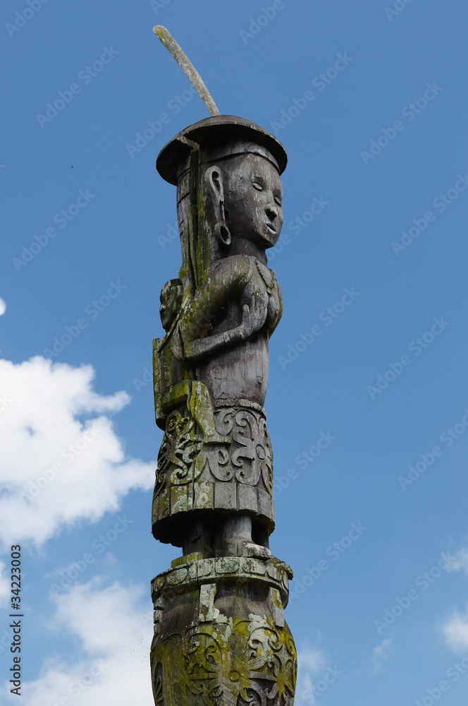Indonesia - Traditional Dayak tribal culture, Borneo Stock Photo ...