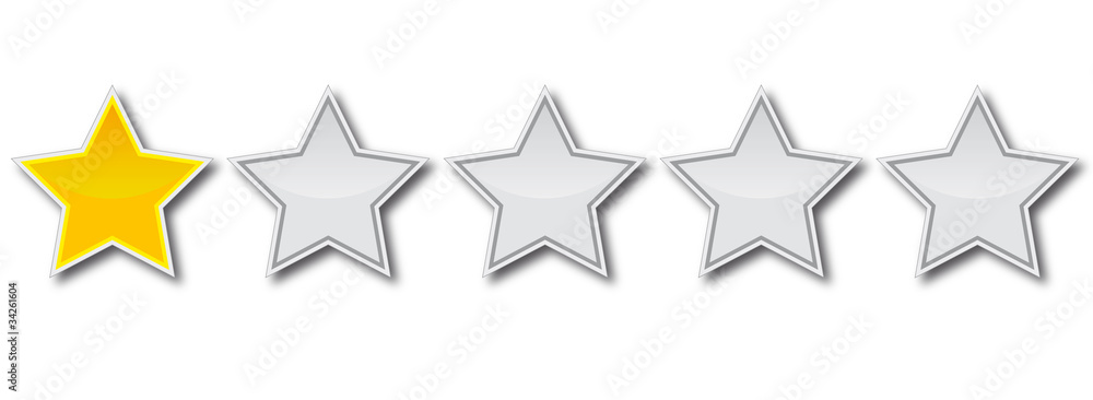 1 Star Rating Stock-Illustration | Adobe Stock