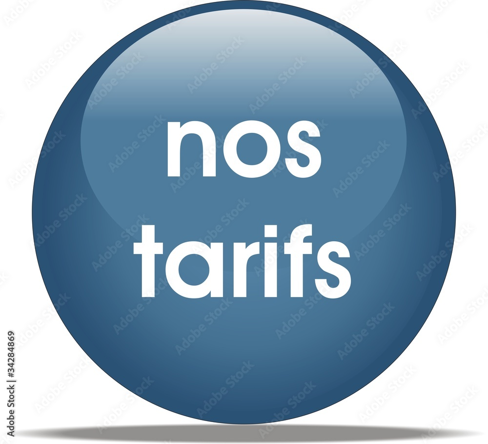 bouton nos tarifs Stock Vector | Adobe Stock