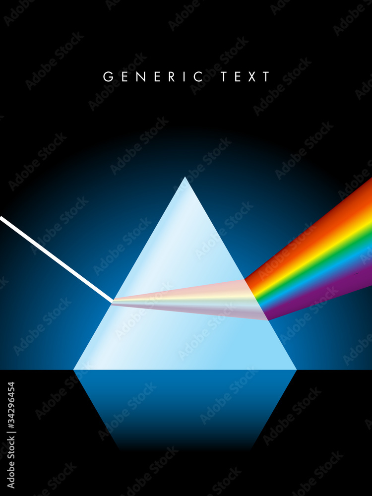 Vector Glass Prism Stock Vector | Adobe Stock