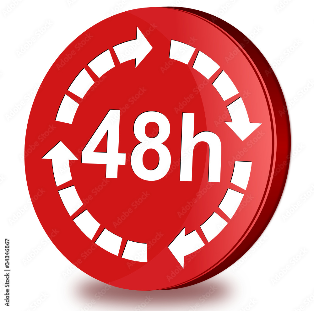 48 hours glossy icon Stock Vector | Adobe Stock