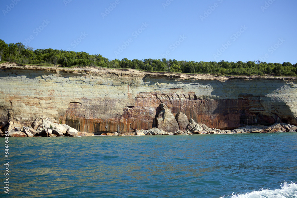 Upper Peninsula - Pictured Rocks National Lake Shore Stock Photo ...