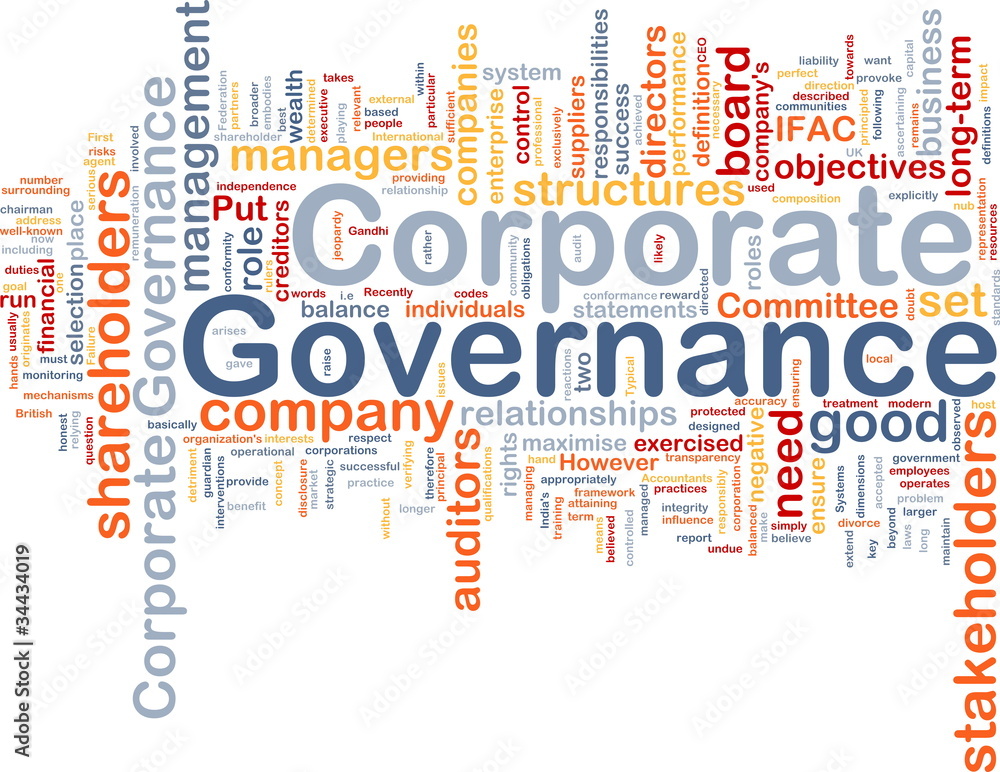 Corporate governance background concept Stock-Illustration | Adobe Stock