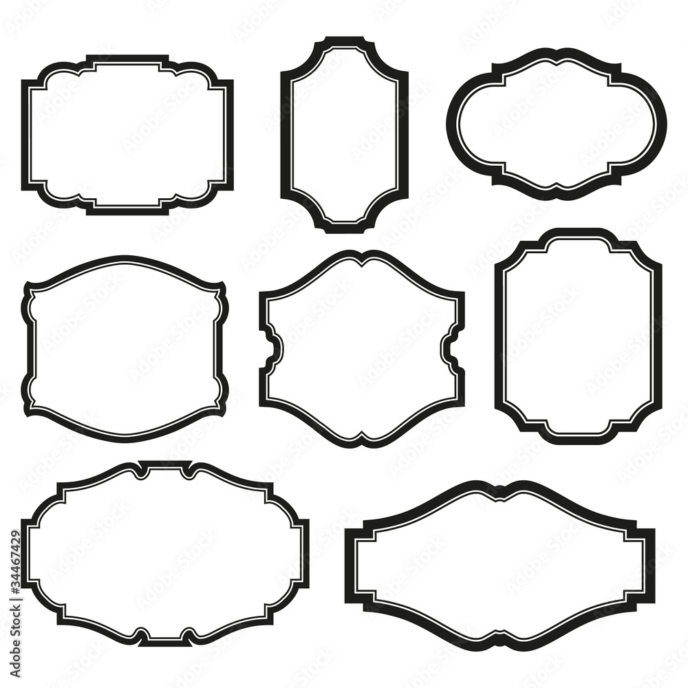 Simple Baroque Frame Vector