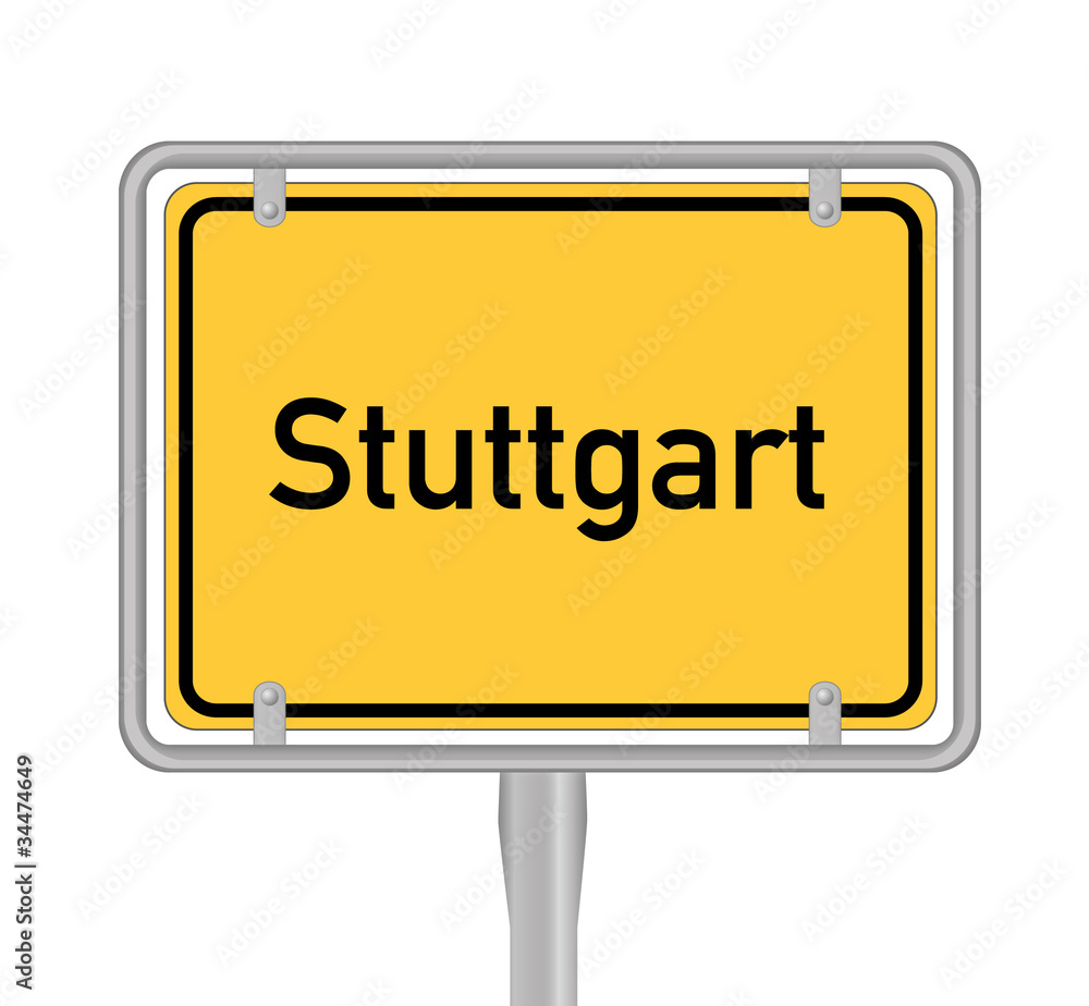 Ortsschild, stuttgart Stock Vector | Adobe Stock