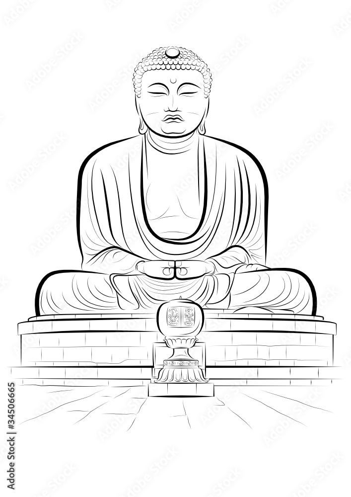 Japanese Buddha Drawings