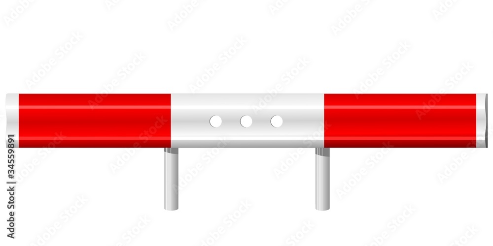 vector illustration of a guardrail Stock Vector | Adobe Stock