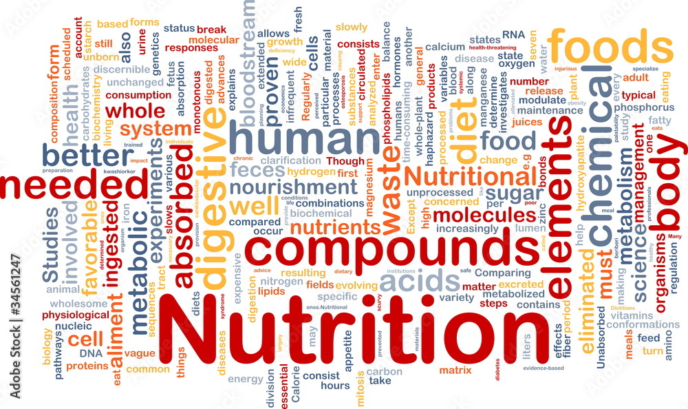 Nutrition health background concept Stock Illustration | Adobe Stock