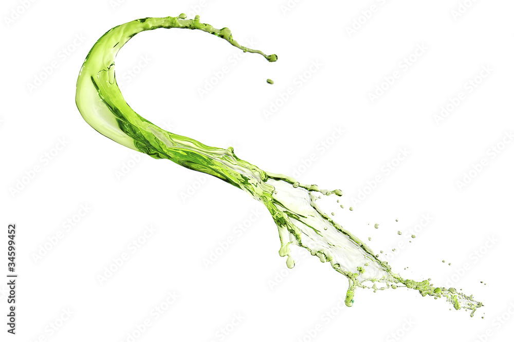 Green water splash Stock Photo | Adobe Stock