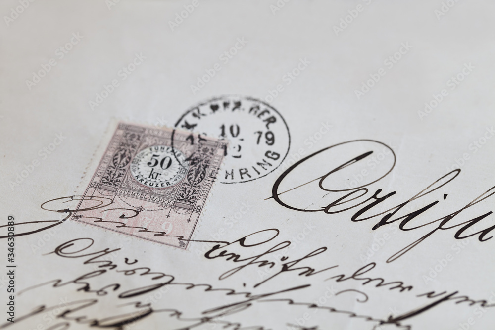 Alte Schrift Stock-Foto | Adobe Stock