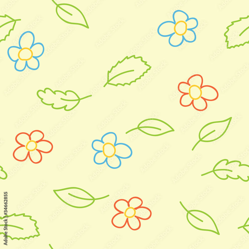 seamless pattern of childish picture - eps Stock Vector | Adobe Stock